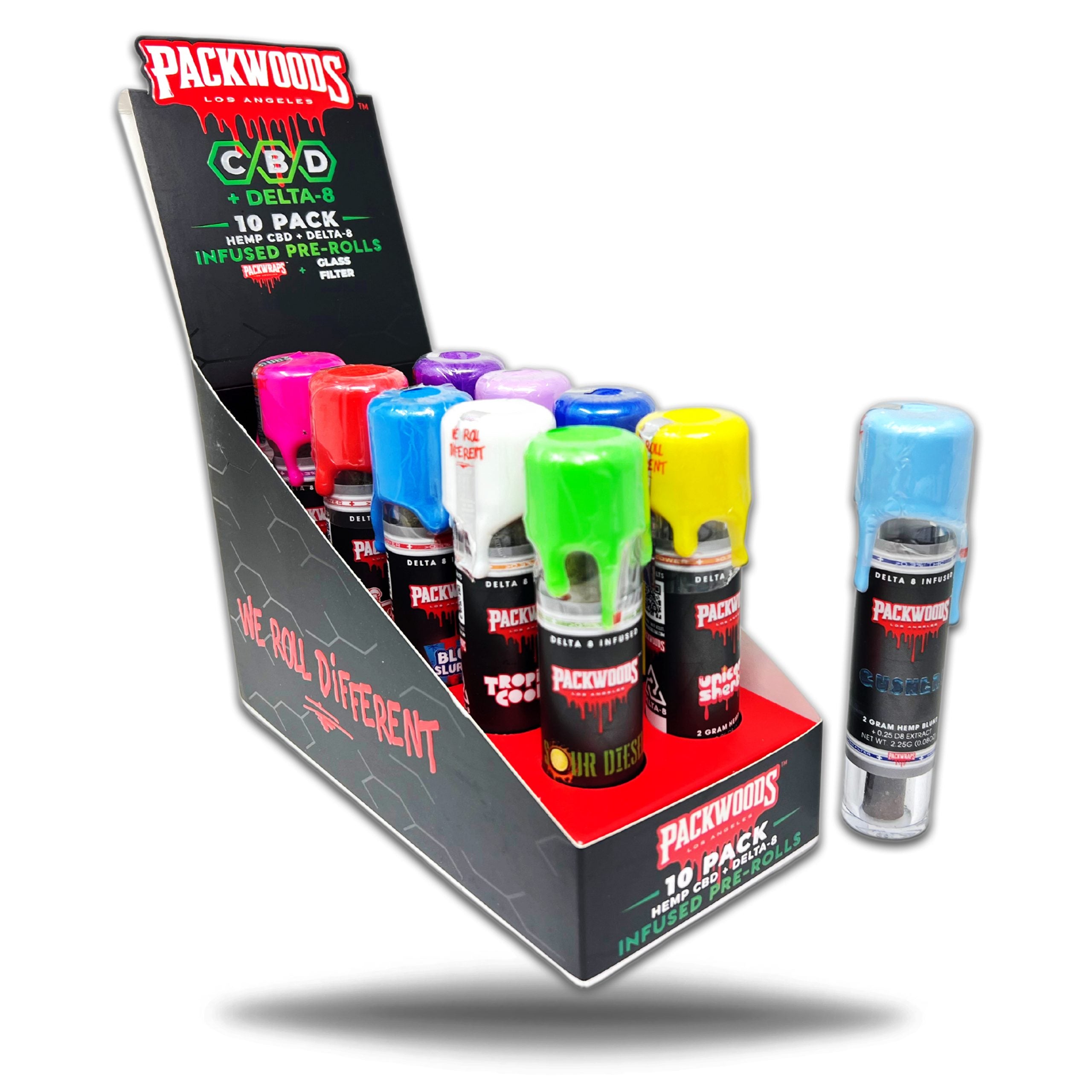 PACKWOODS DELTA 8 HEMP BLUNT 2GM VARIETY PACK -BOX OF 10 – Gotham ...